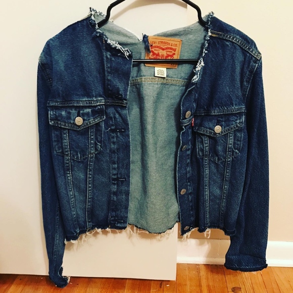 Levi's | Jackets & Coats | Vintage Distressed Levi Jean Jacket Worn ...